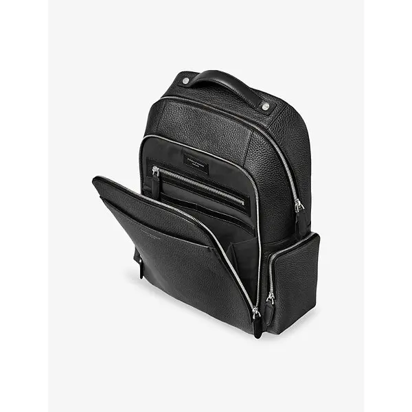 ASPINAL OF LONDON Zipped Leather Backpack