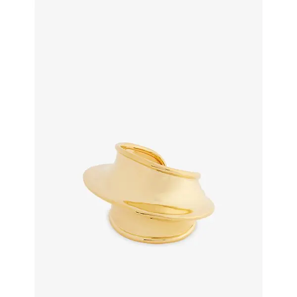MISHO 24ct Yellow -plated Bronze Cuff Bangle - Gold
