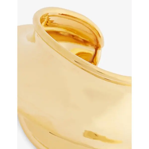 MISHO 24ct Yellow -plated Bronze Cuff Bangle