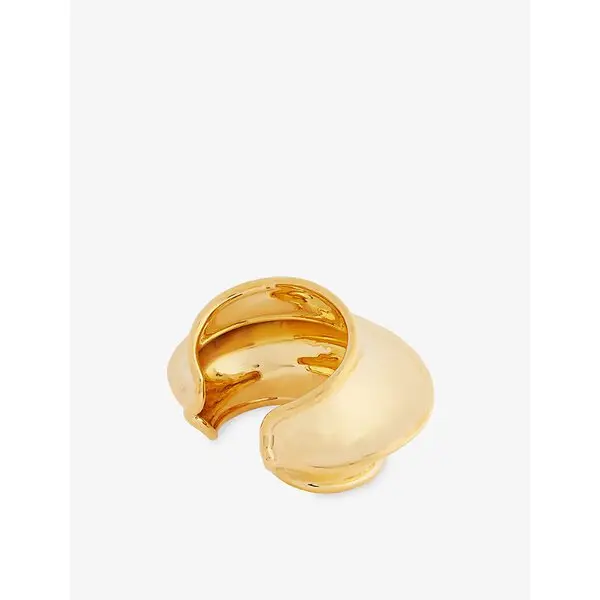 MISHO 24ct Yellow -plated Bronze Cuff Bangle
