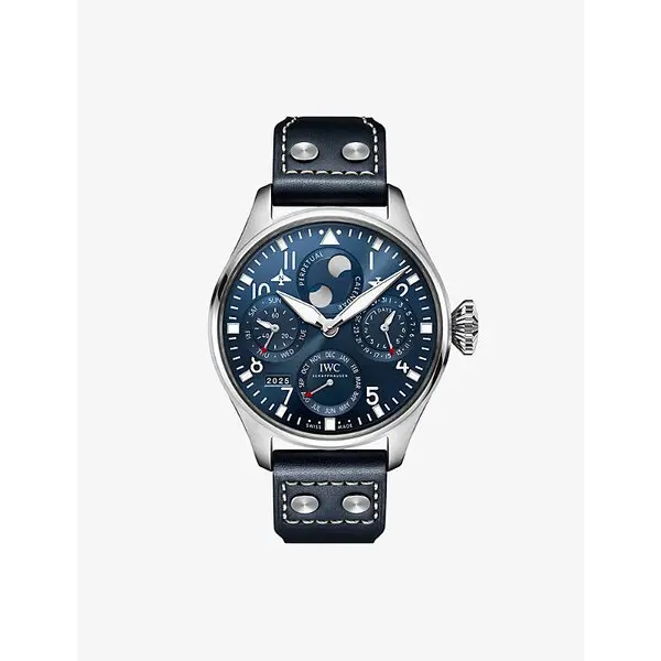 IWC SCHAFFHAUSEN Big Pilot's Perpetual Calendar Stainless Steel Automatic Watch 46.2mm - Gold