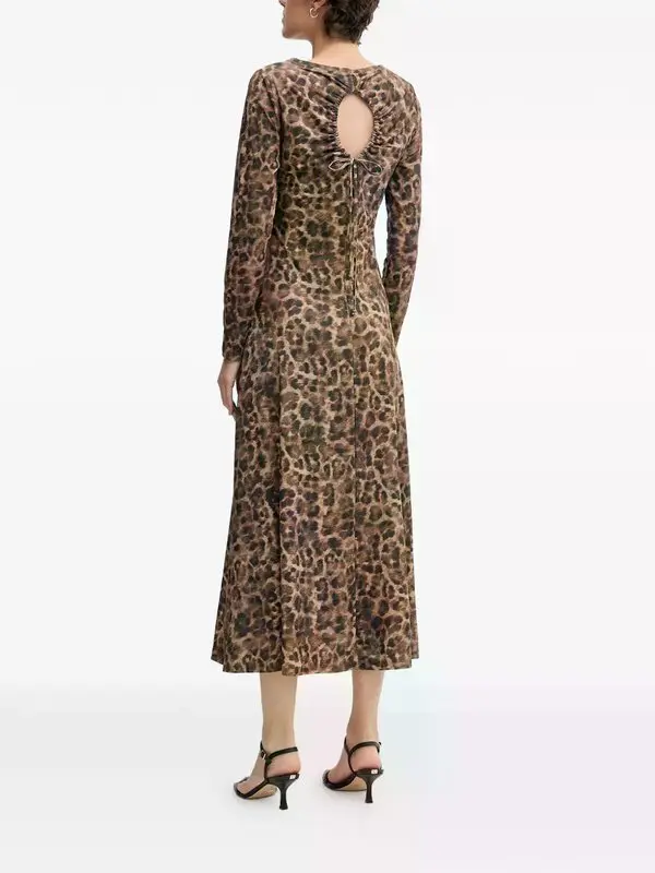 OUI Animal-print Midi Dress