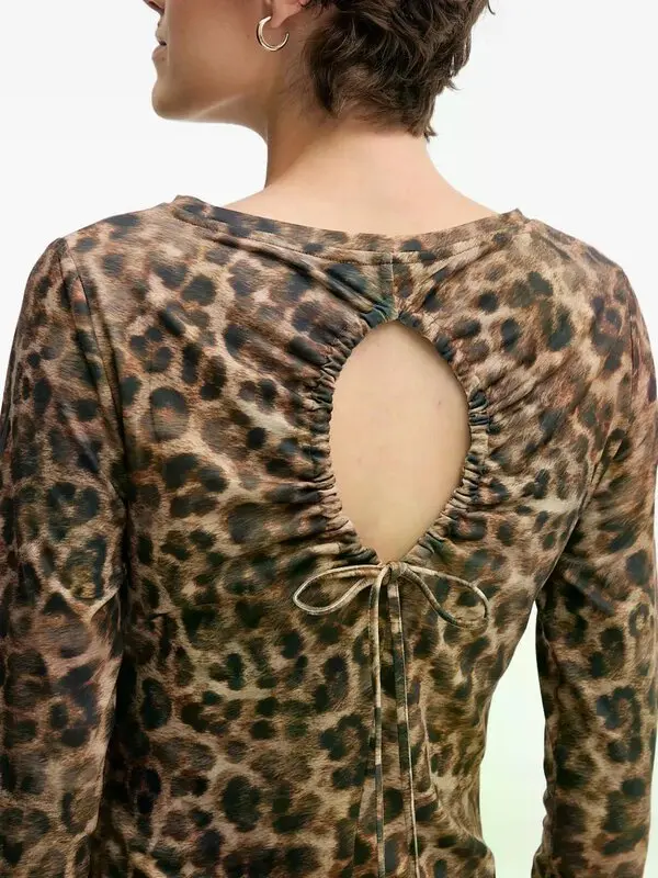 OUI Animal-print Midi Dress