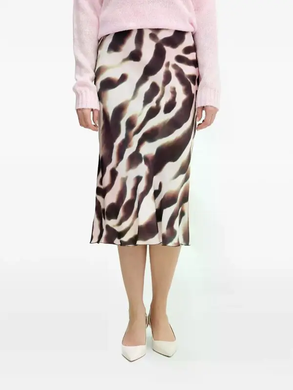 MARC AUREL Animal-print Midi Skirt