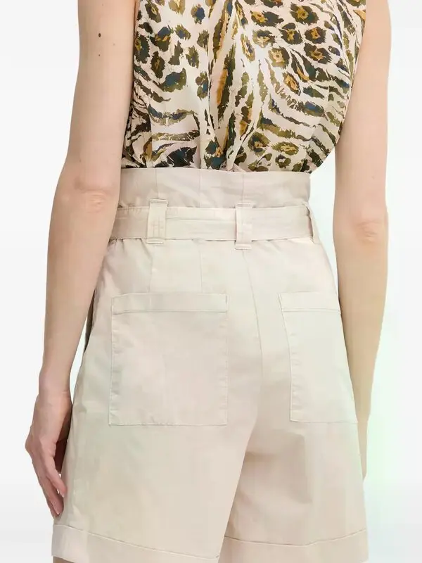 MARC AUREL Belted High-waisted Shorts