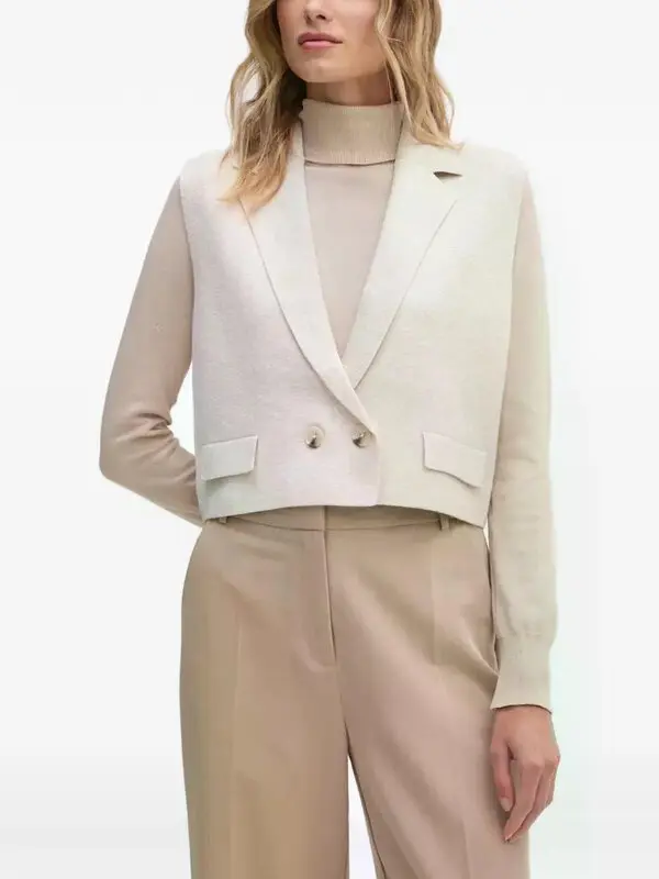 OUI Cropped Double-breasted Jacket