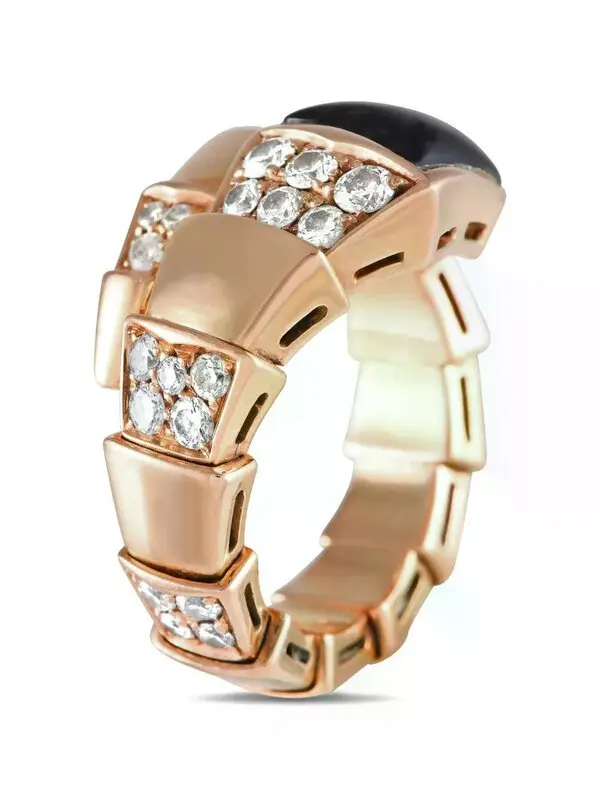 BVLGARI Serpenti Viper Diamond Ring - Pink