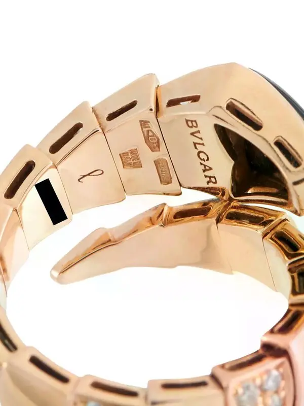 BVLGARI Serpenti Viper Diamond Ring - Pink