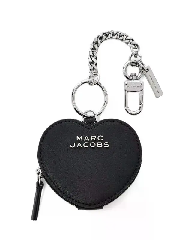 Marc Jacobs Heart Cookie Leather Charm - Black