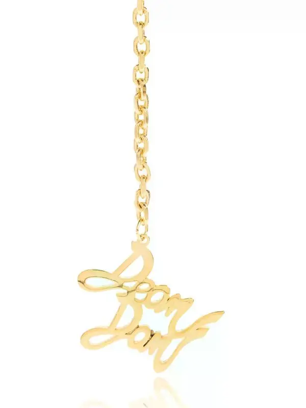 Dsquared2 Chain Script Earrings