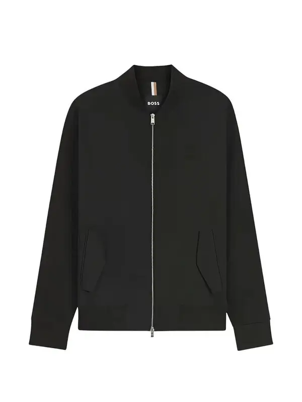 BOSS Zip-up Bomber Jacket - Black