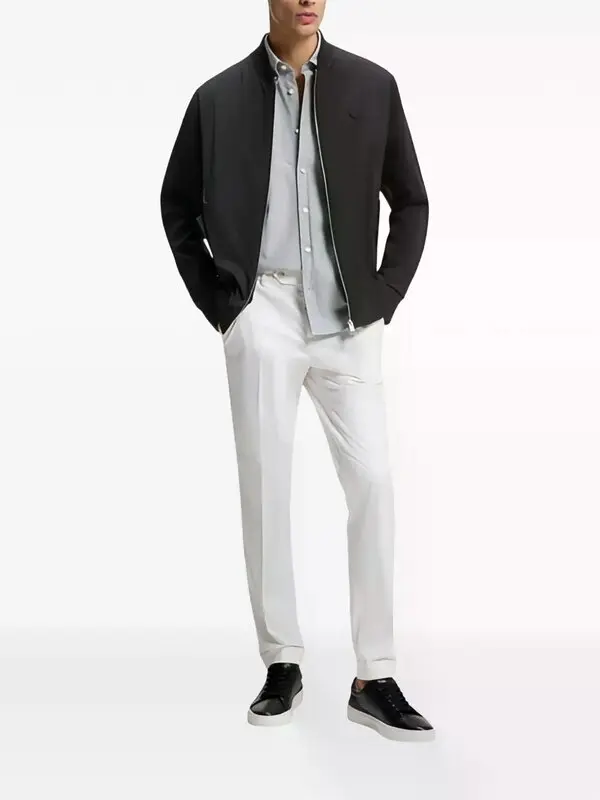 BOSS Zip-up Bomber Jacket - Black