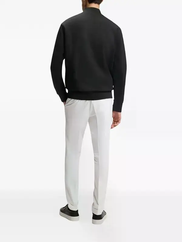BOSS Zip-up Bomber Jacket - Black