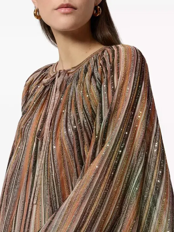 Missoni Striped Embellished Maxi Dress