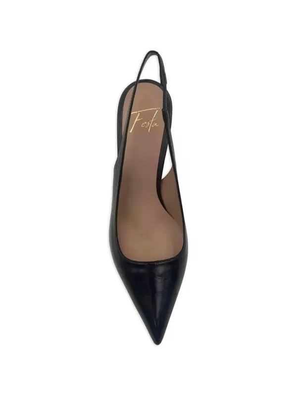 Roberto Festa Pointed-toe Slingback Pumps - Blue