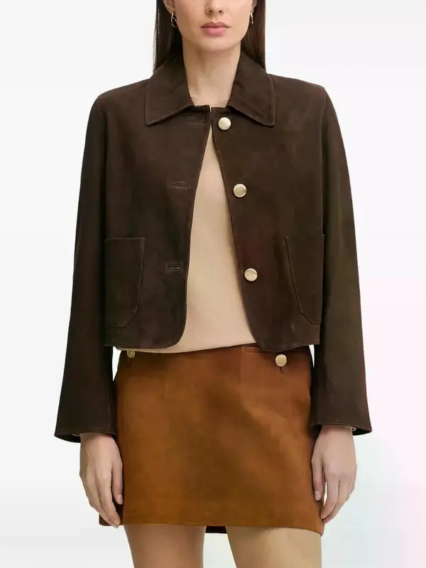 PEDRO DEL HIERRO Buttoned Suede Jacket