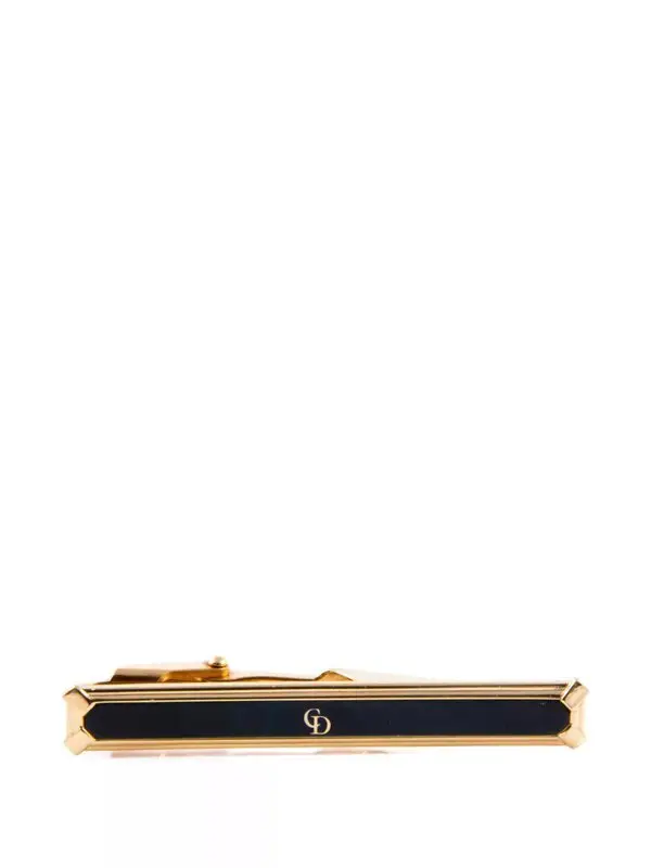 Dior 1990s Logo-detail Tie Link - Gold