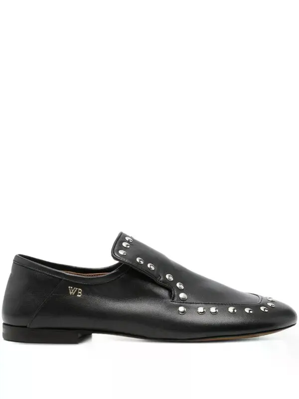 WALES BONNER Dakar Studded Loafers - Black