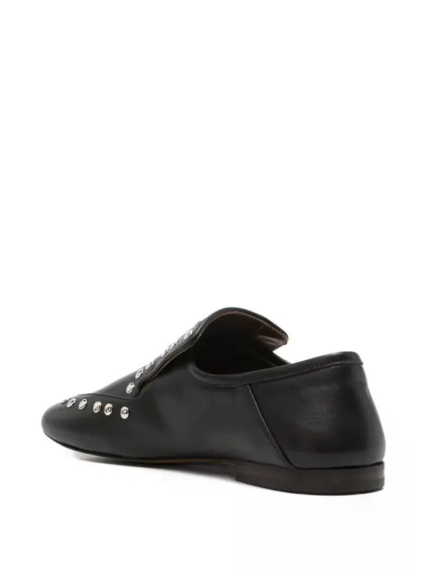 WALES BONNER Dakar Studded Loafers - Black