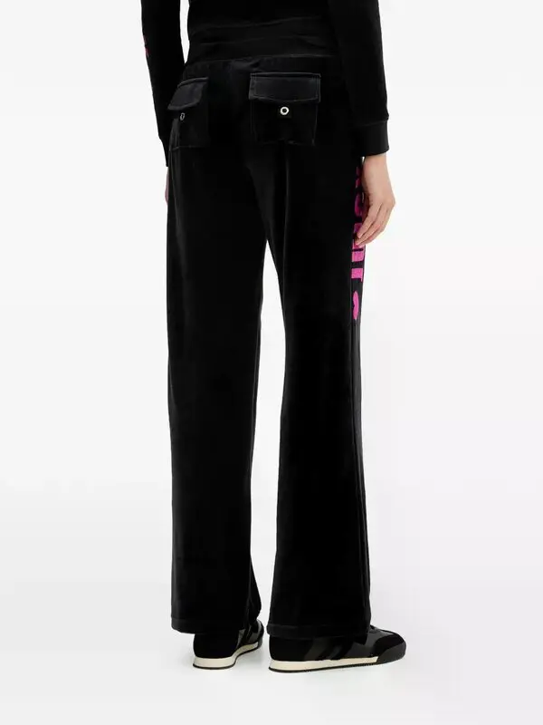 Juicy Couture Drawstring-waist Flared Track Pants