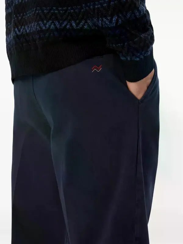 Missoni Embroidered-monogram Chino Pants