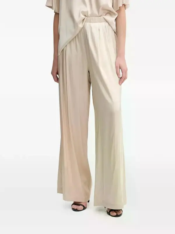 MOS MOSH Elasticated-waist Wide Leg Trousers