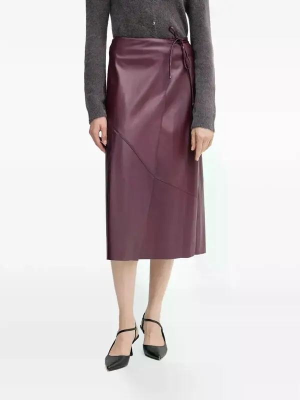 OUI Tie Wrap Midi Skirt