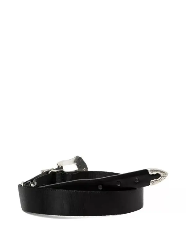 Toga Buckle Leather Belt