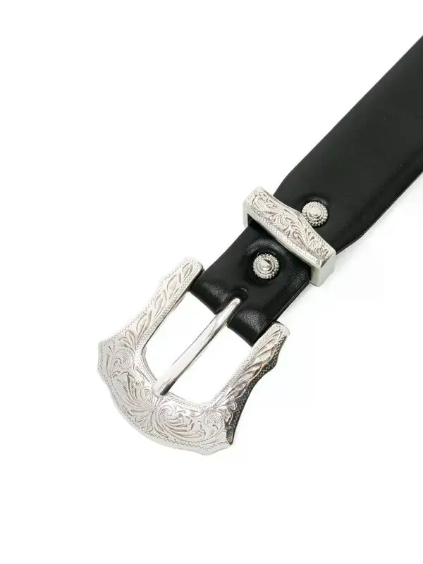 Toga Buckle Leather Belt
