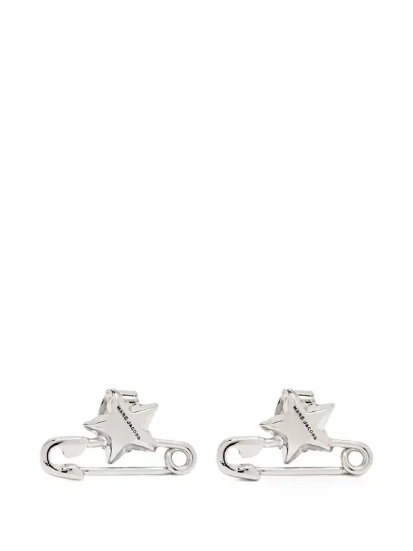 Marc Jacobs Safety Pin Stud Earrings - Silver