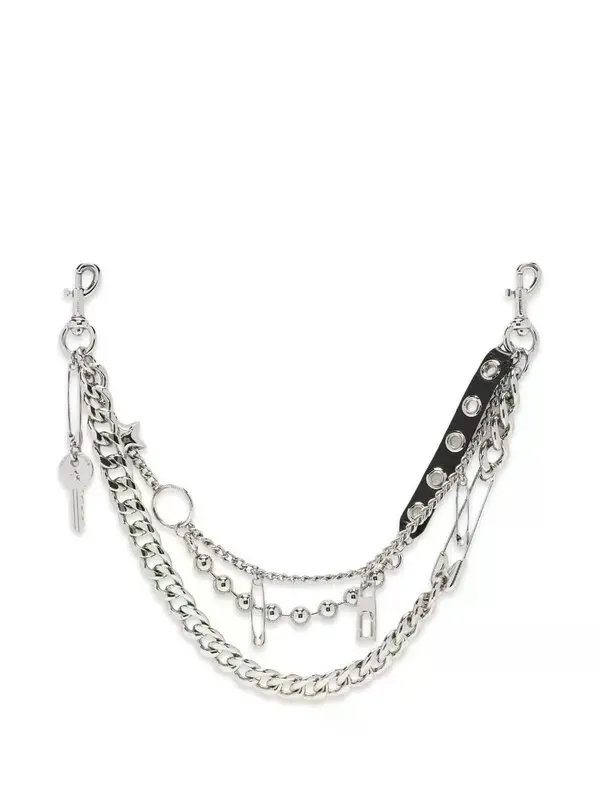 Marc Jacobs Grommet Charm Chain Shoulder Strap - Neutrals