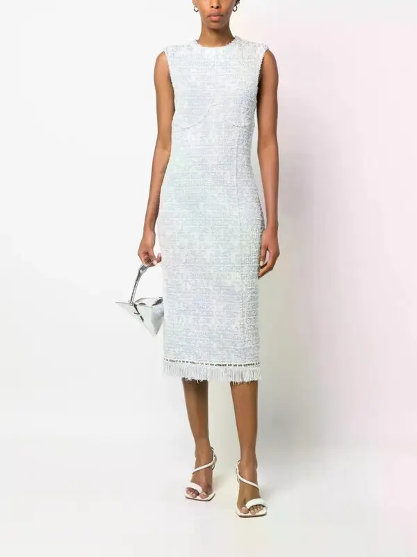 Givenchy 4g Jacquard Tweed Dress