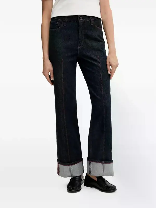 MOS MOSH Button Cuffed Hem Jeans