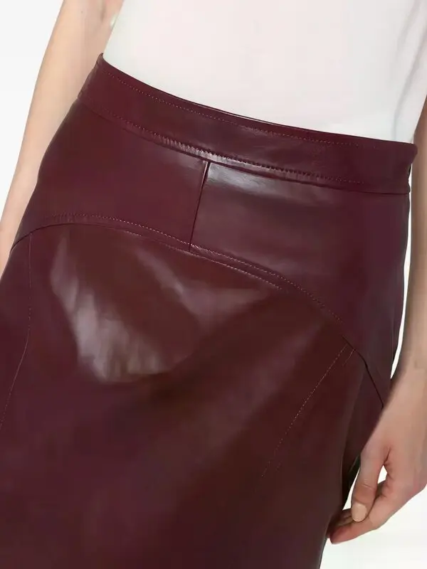 Max Mara Leather Pencil Skirt