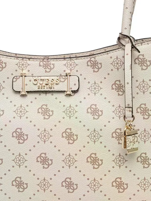 Guess Logo Charm Tote Bag