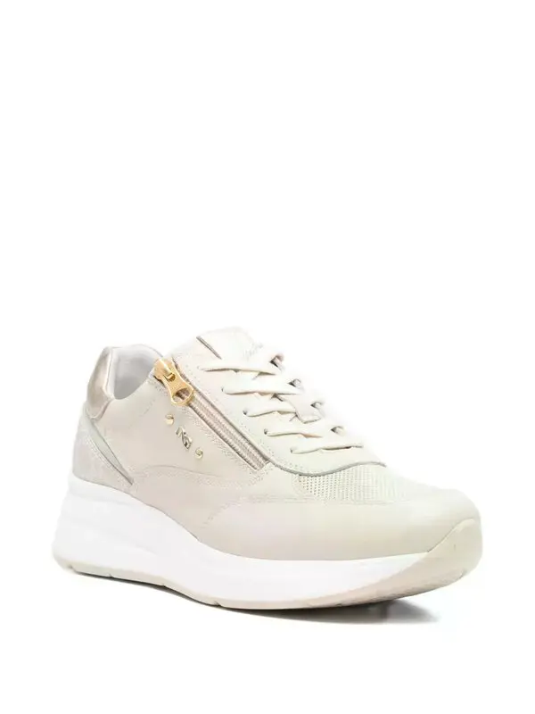 NEROGIARDINI Zip Leather Sneakers