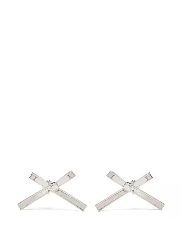 Marc Jacobs Bow-shape Earrings - Silver