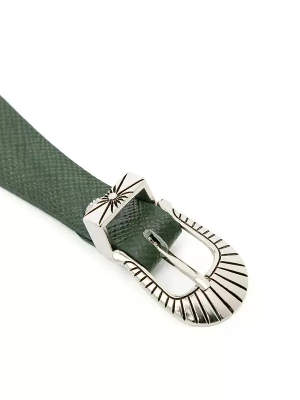 Toga Ring Detail Leather Watch Strap
