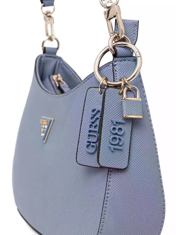 Guess Triangle-logo Charm Satchel