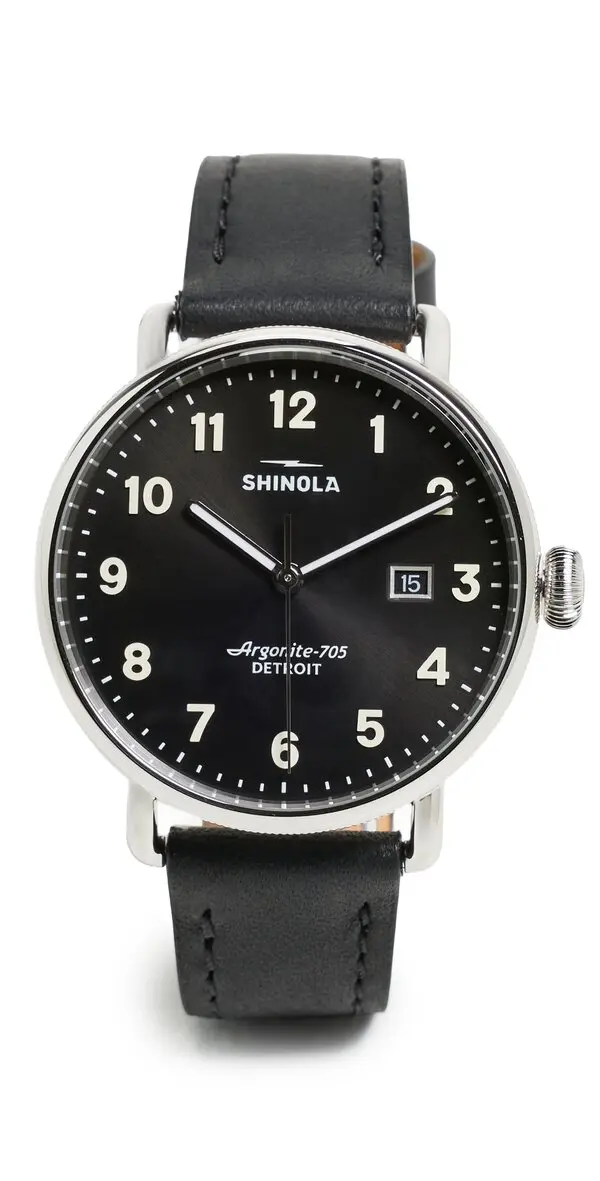 Shinola Canfield Strap Watch - Black