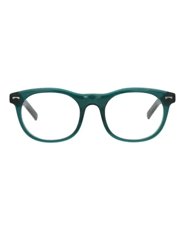 Montblanc Roundframe Acetate Optical Frames - Green Green Transparent (mb0229o/30013543/008)
