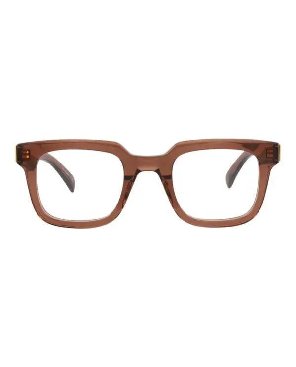 Dunhill Square Frame Acetate Optical Frames - Brown Brown Transparent (du0032o/30012366/004)