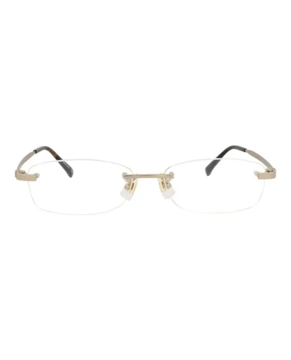 Dunhill Square Frame Titanium Optical Frames - Gold Gold Transparent (du0017oj/30009718/002)