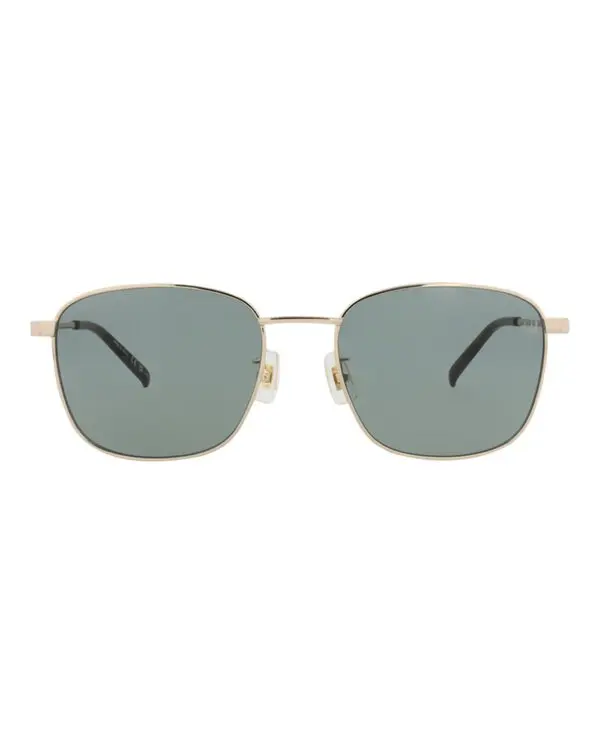Dunhill Square Frame Sunglasses - Gold Gold Green (du0065s/30014061/003)