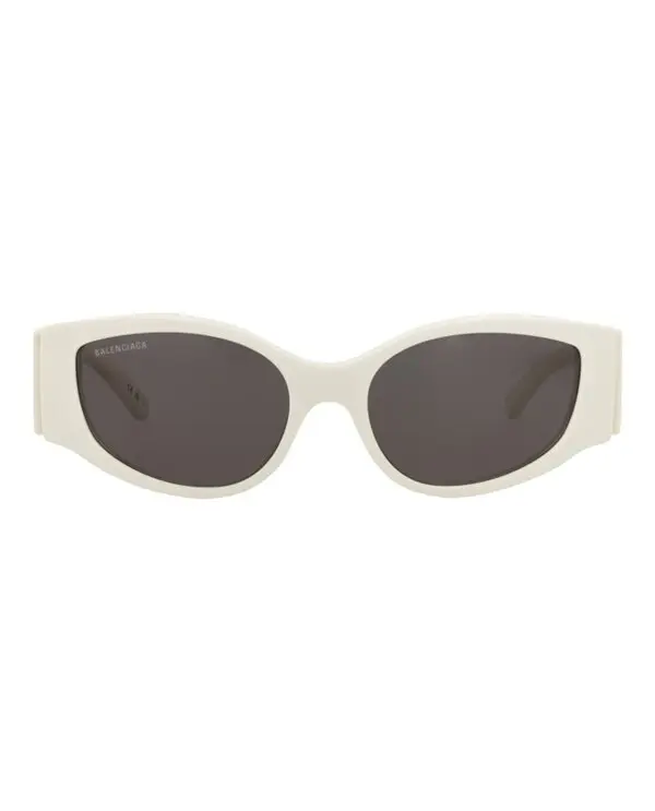 Balenciaga Cat Eye Recycled Acetate Sunglasses - White White Grey (bb0258s/30013963/012)