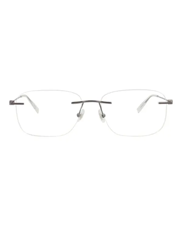 Montblanc Squareframe Metal Optical Frames - Ruthenium Ruthenium Transparent (mb0075o/30007961/001)