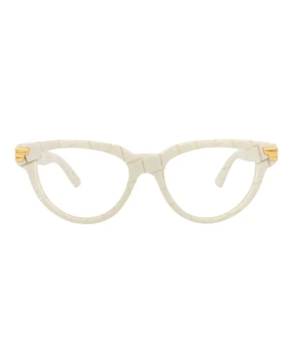 Bottega Veneta Cat Eye Acetate Optical Frames - Ivory Ivory Transparent (bv1106o/30011030/004)