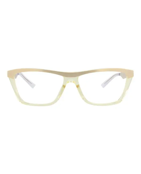 Bottega Veneta Cat Eyeframe Metal Optical Frames - Gold Gold Transparent (bv1133o/30011517/002)
