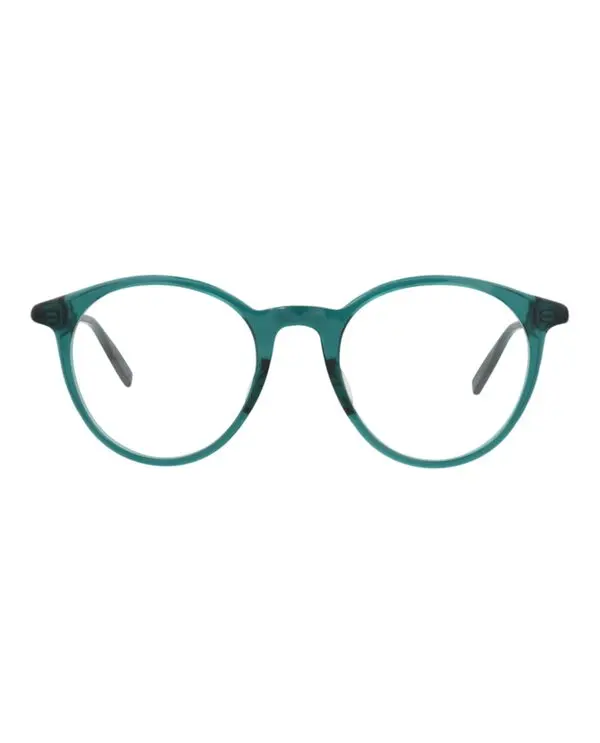 Montblanc Roundframe Acetate Optical Frames - Green Green Transparent (mb0009o/30006798/018)