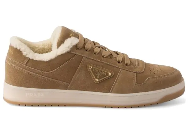 Prada Downtown Low Top Sneakers - Mink
